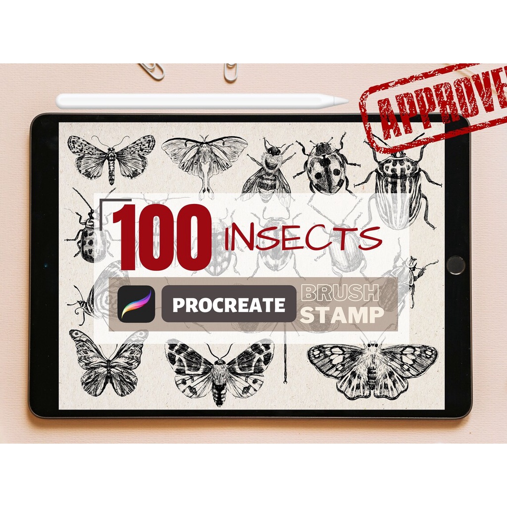 Jual Procreate Brush Insect Stamp Brushes For Procreate Shopee