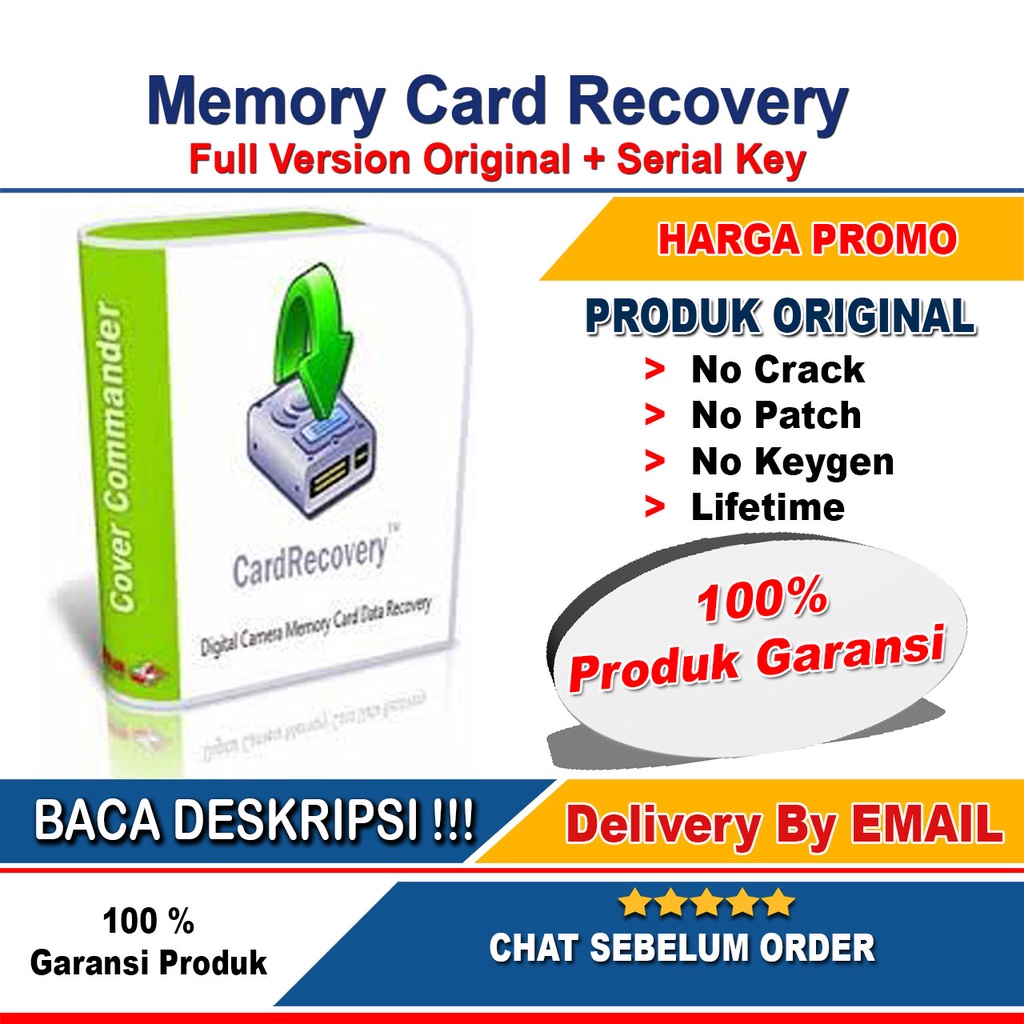 Jual Memory Card Data Recovery V3.60 Original + Serial Number | Shopee ...