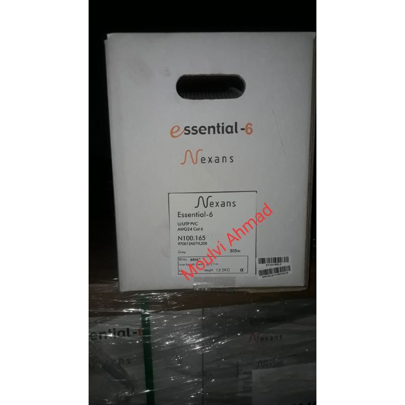 Jual Kabel LAN Nexans Cat 6 UTP N100.165 ( UTP Cat 6 @305Mtr ) | Shopee ...