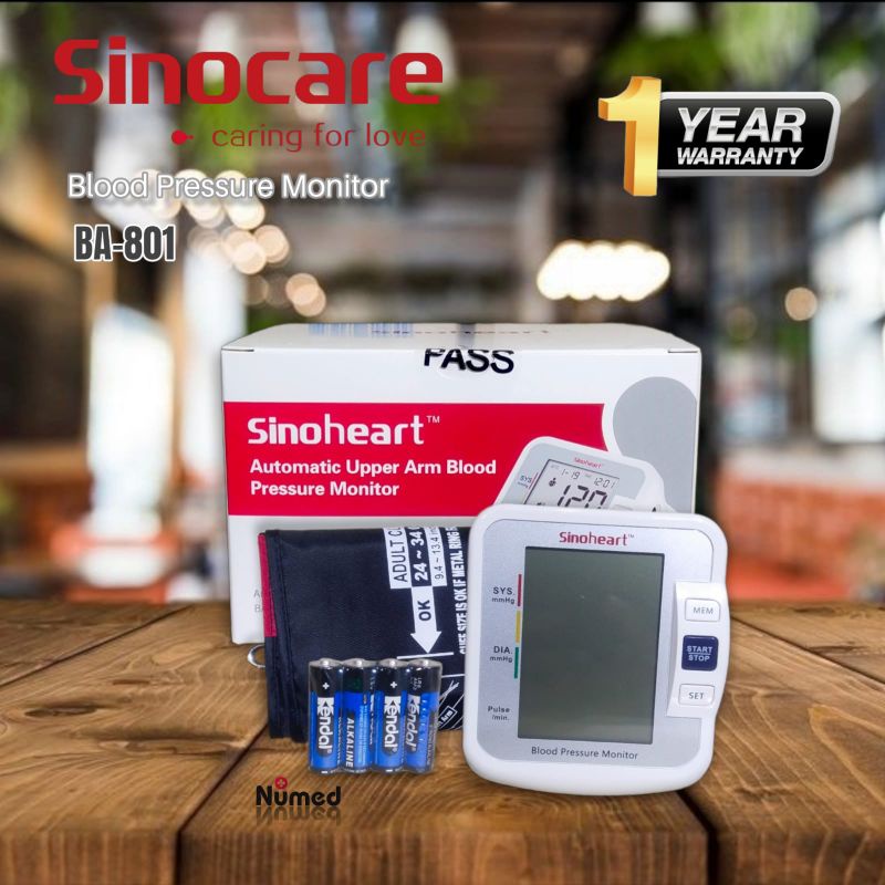 Jual Sinocare BA-801 Alat Cek Tensi Meter Tekanan Darah Digital ...