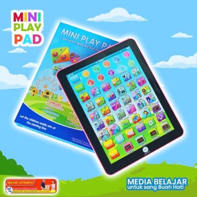 Jual mainan edukasi education toys tblet mini play pad music belajar ...