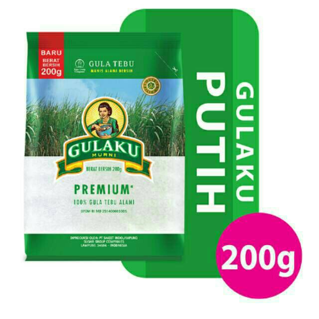 Jual GULAKU PREMIUM Kemasan 200gr | Gula Pasir | Shopee Indonesia
