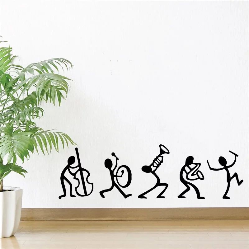 Jual STICKER STIKER DINDING MUSIK MUSIC LAGU HIASAN DINDING CUSTOM WALL ...