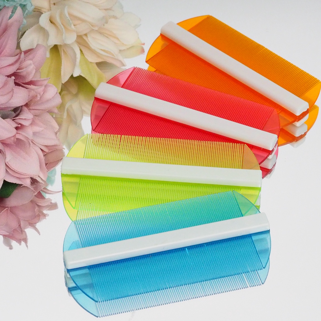 Jual Sisir Serit Rambut Warna Transparant 2 Sisi Sisir Kutu Ketombe ...