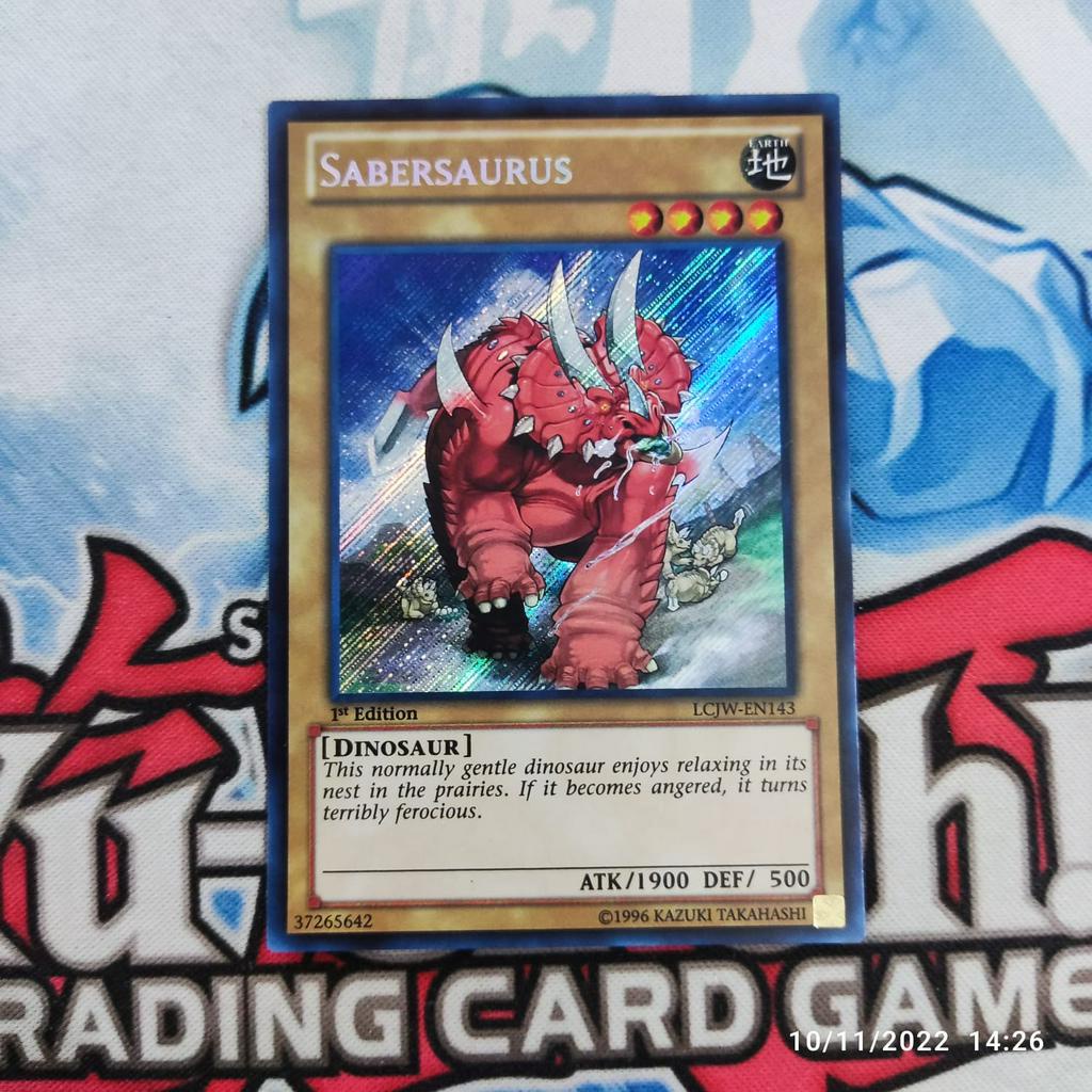 Jual yugioh sabersaurus LCJW secret rare original | Shopee Indonesia