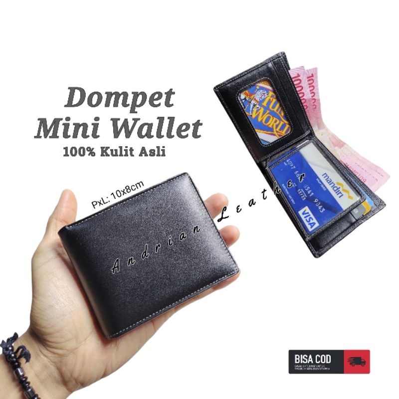 Jual Dompet Pria Mini Slim Kulit Asli | Shopee Indonesia