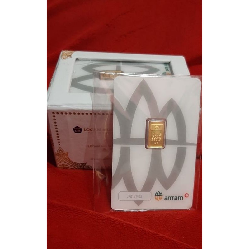 Jual LM ANTAM 2 Gram Red Mark ⭕ Asli cert terbarui 2022 | Shopee Indonesia