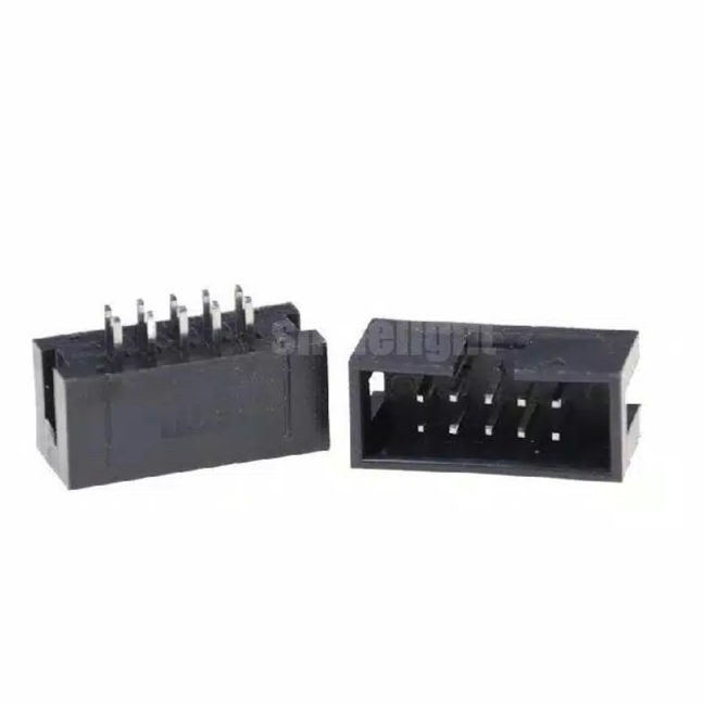 Jual Dc3 10p Idc Box Header 10pin 2x5 Male Socket Jtag Soket 10 Pin