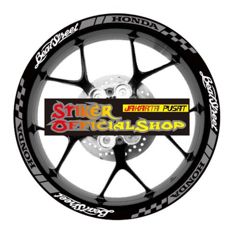 Jual Cutting Stiker Lis Velg Beat street New , Stiker Velg Motor Beat ...