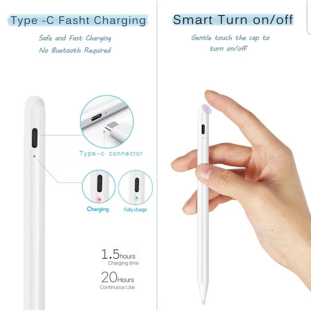 Jual Stylus Pen Gen 2 Pencil 2nd High Sensitivity Rechargeable PEN NEW ...