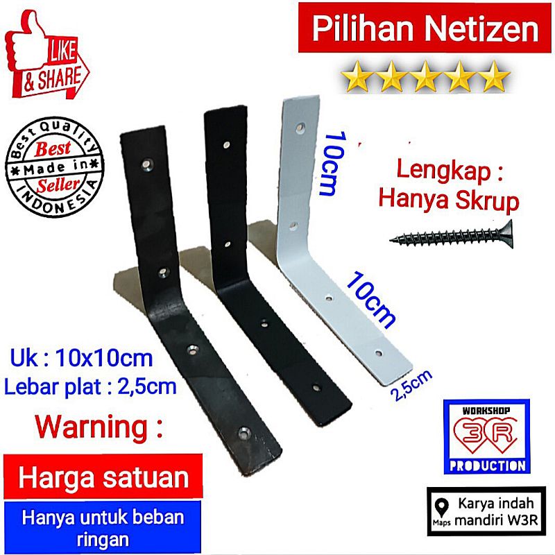 Jual Besi siku 10x10cm Varian SIAP KIRIM Harga satuan | Shopee Indonesia
