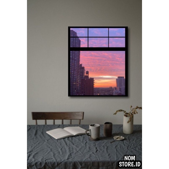 Jual HIASAN DINDING WINDOW VIEW MDF UKURAN 40x30 CM | Shopee Indonesia