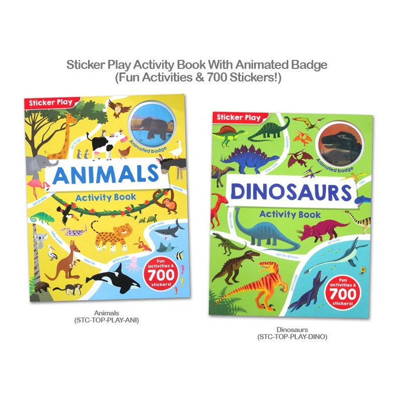 Jual Sticker Play Activity Book With Animated Badge (Fun Activities ...