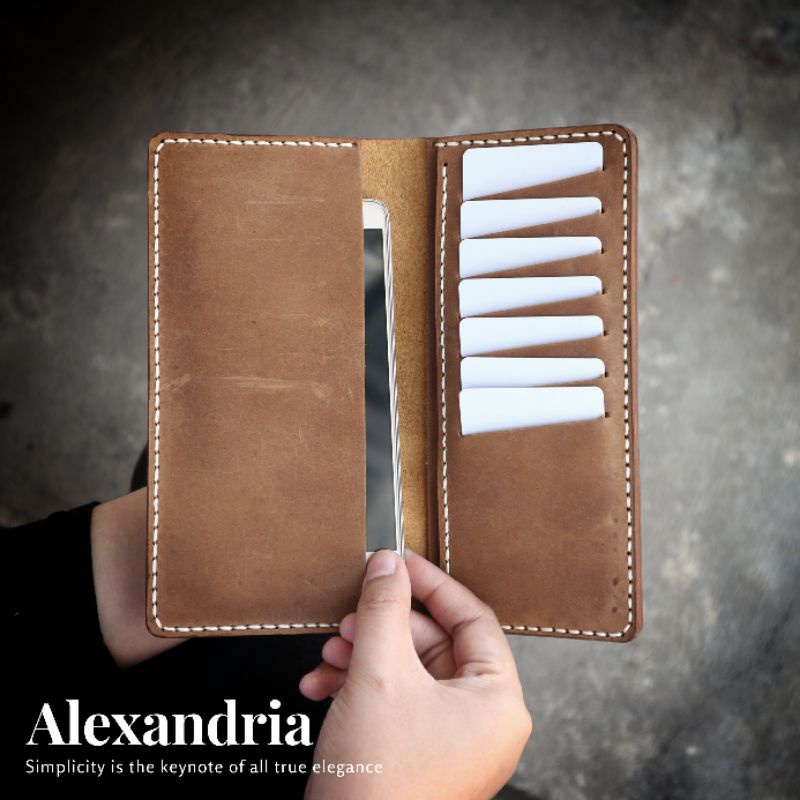 Jual Dompet Handphone pria dan wanita kulit sapi asli | Shopee Indonesia