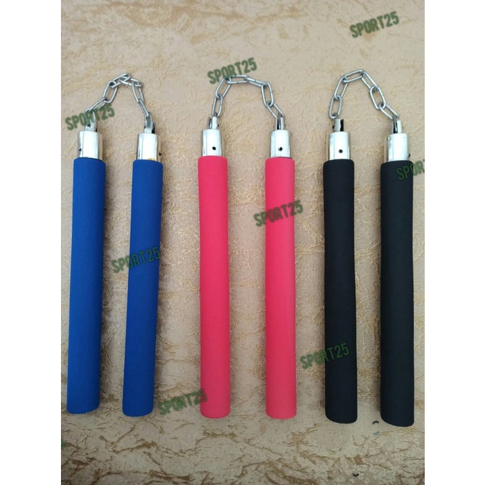Jual Nunchaku- Nunchaku / Double Stick Busa Import Premium - Biru -Nunchaku. | Shopee Indonesia