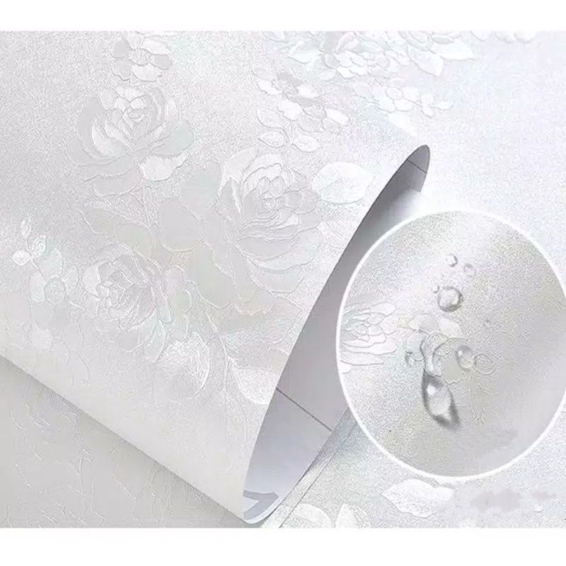 Jual BELI 5 GRATIS 1 // Terlaris Wallpaper Sticker Dinding Ruang Tamu Murah & Berkualitas POLOS ...