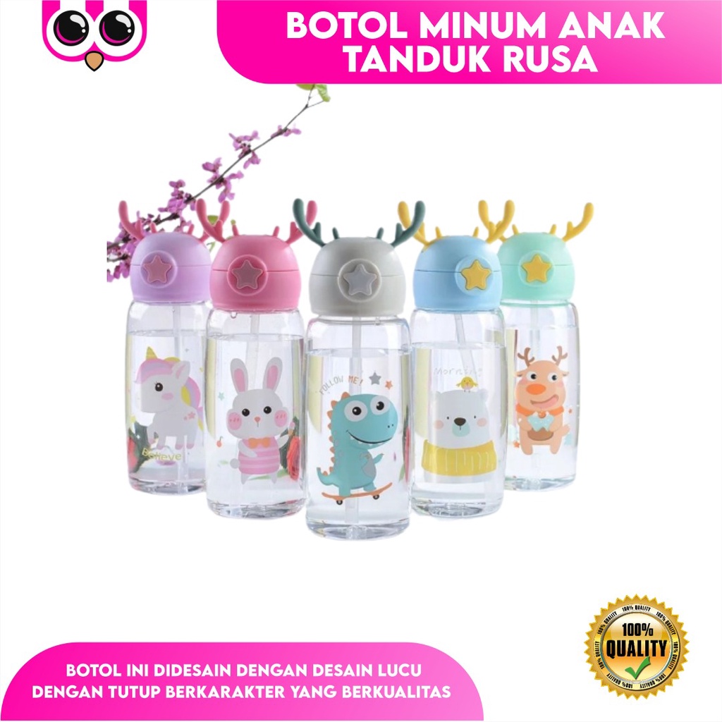 Jual [ BOTOL RUSA ] BOTOL MINUM ANAK 700 ML TANDUK RUSA BPA FREE YOYOSOO | Shopee Indonesia