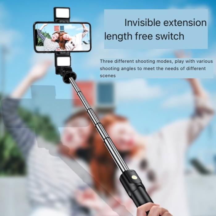 Jual Tongsis Bluetooth Selfie Dual LED Tongsis Tripod Bluetooth NEW ...