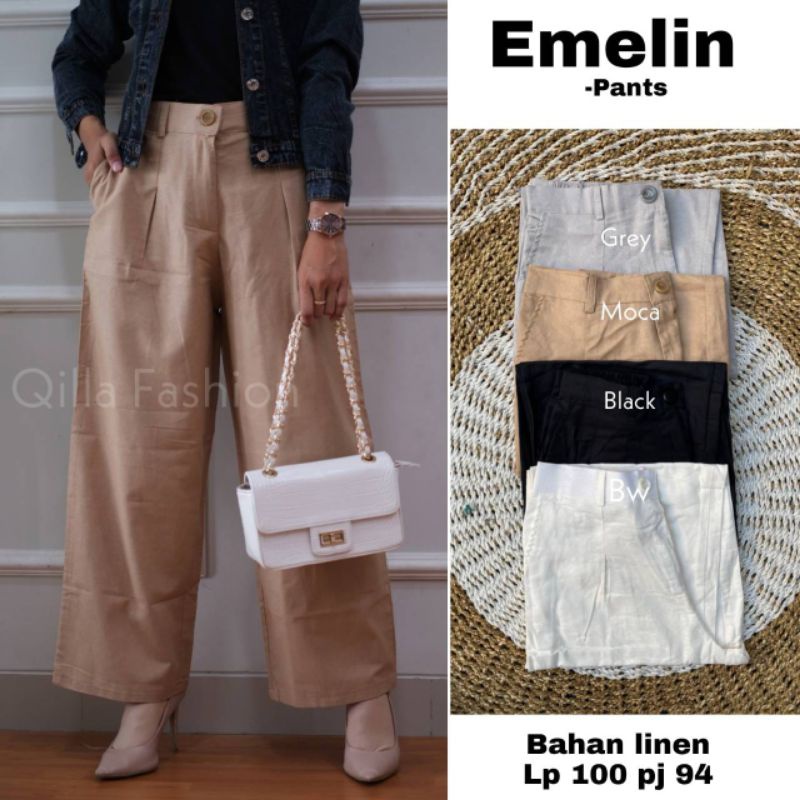 Jual EMELIN PANT BY QILLA | Shopee Indonesia