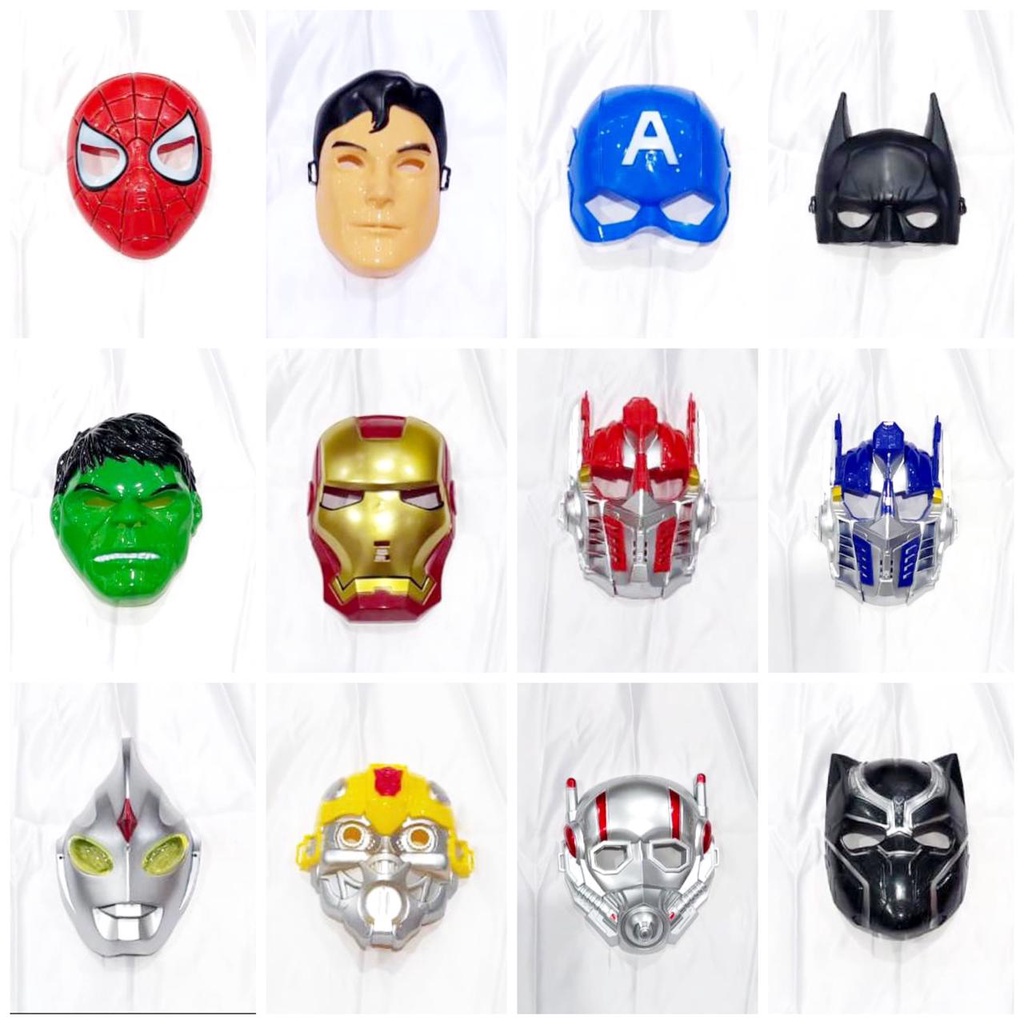 Jual Topeng Anak Topeng Karakter Superhero Batman Ironman Superman ...