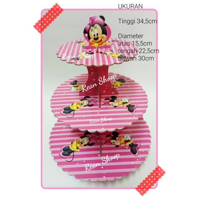 Jual Tempat tier cup kue cake cupcake muffin coklat stand 3 tier susun ...