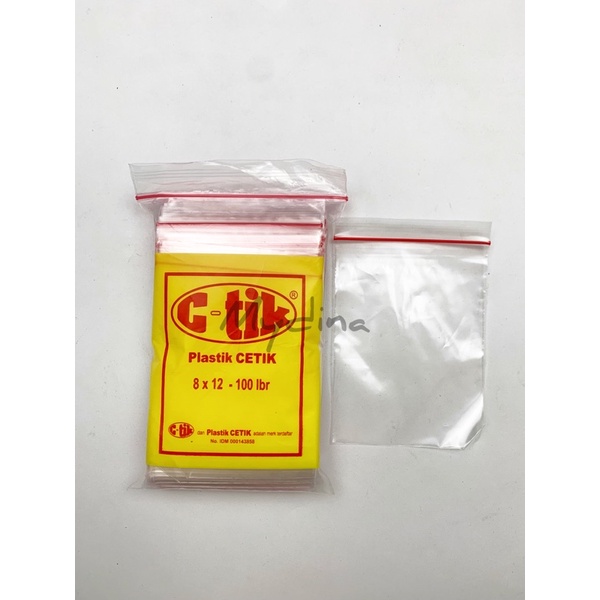 Jual Plastik Klip 8x12 Cm Cetik 8x12 Cm C Tik 8x12 Cm Shopee