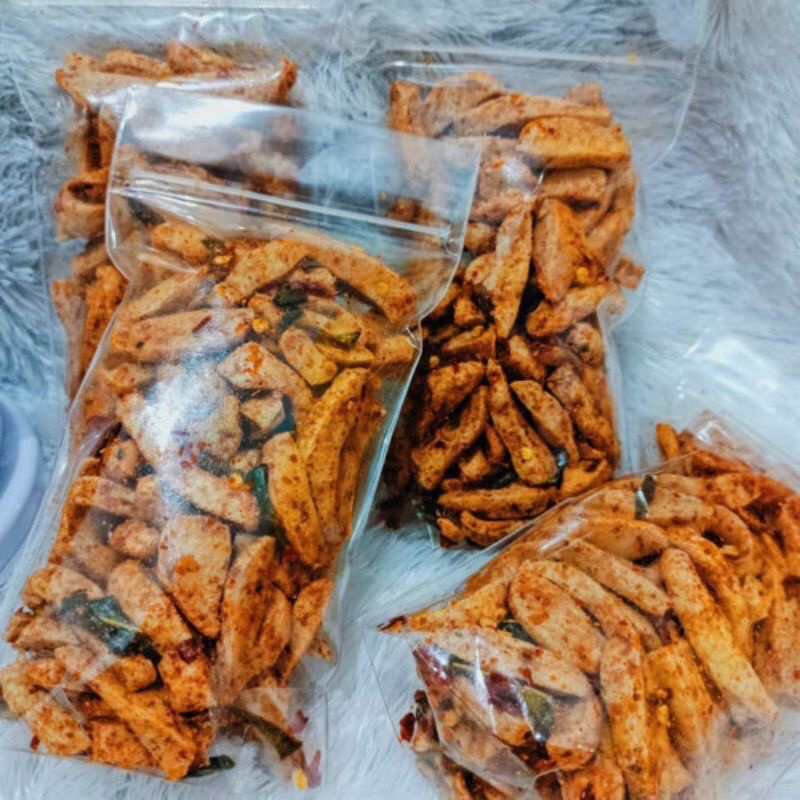 Jual Basreng Stick Baso Goreng Pedas Gurih, Murah dan Enak ukuran 100 ...