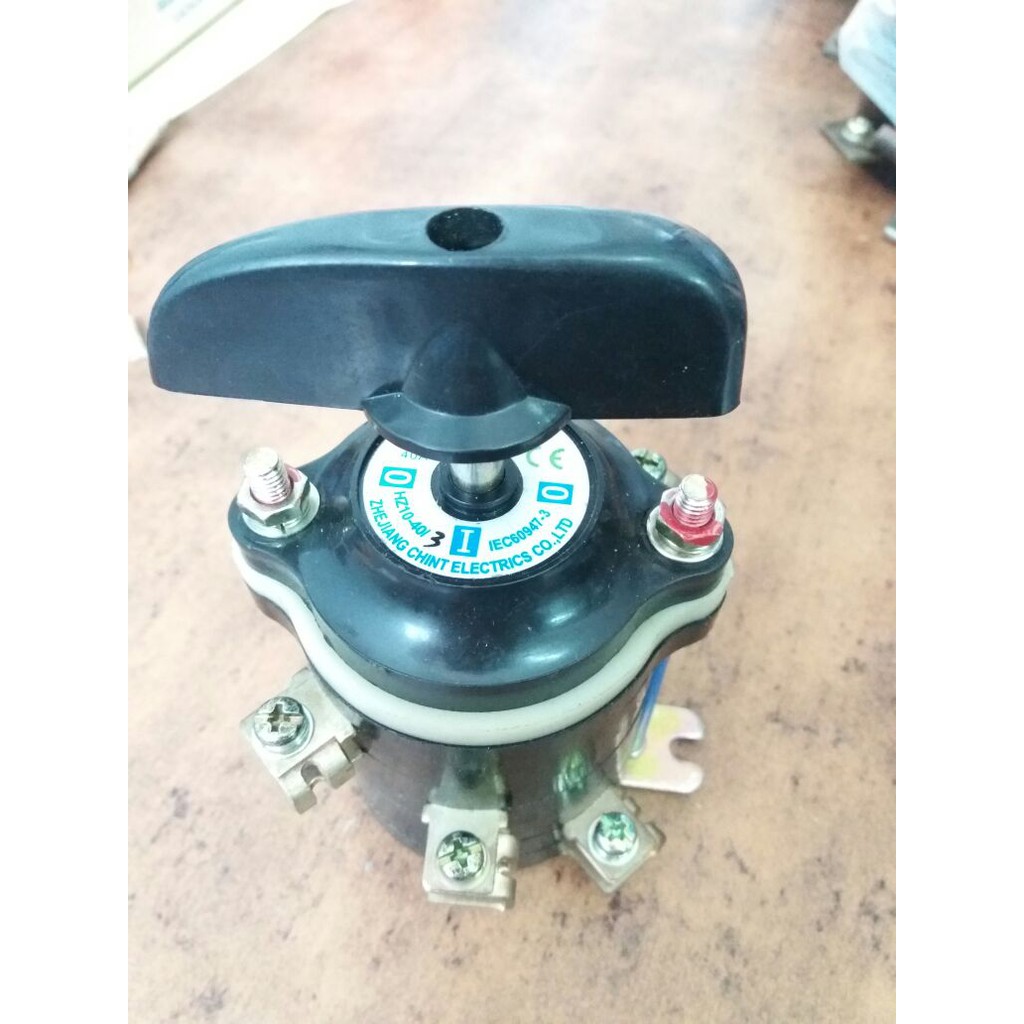 Jual Chint HZ10 - 40/3 Selector Switch Rotary Changeover Combination ...
