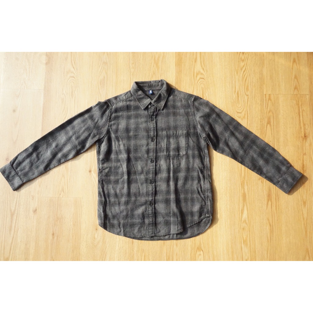 Jual UNIQLO Kids (Preloved - Preschool Kids Flannel Longsleeve Shirt ...