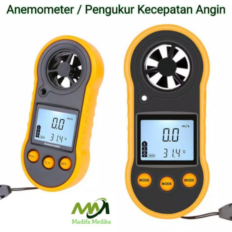 Jual Anemometer / Termometer Pengukur Kecepatan Angin | Shopee Indonesia