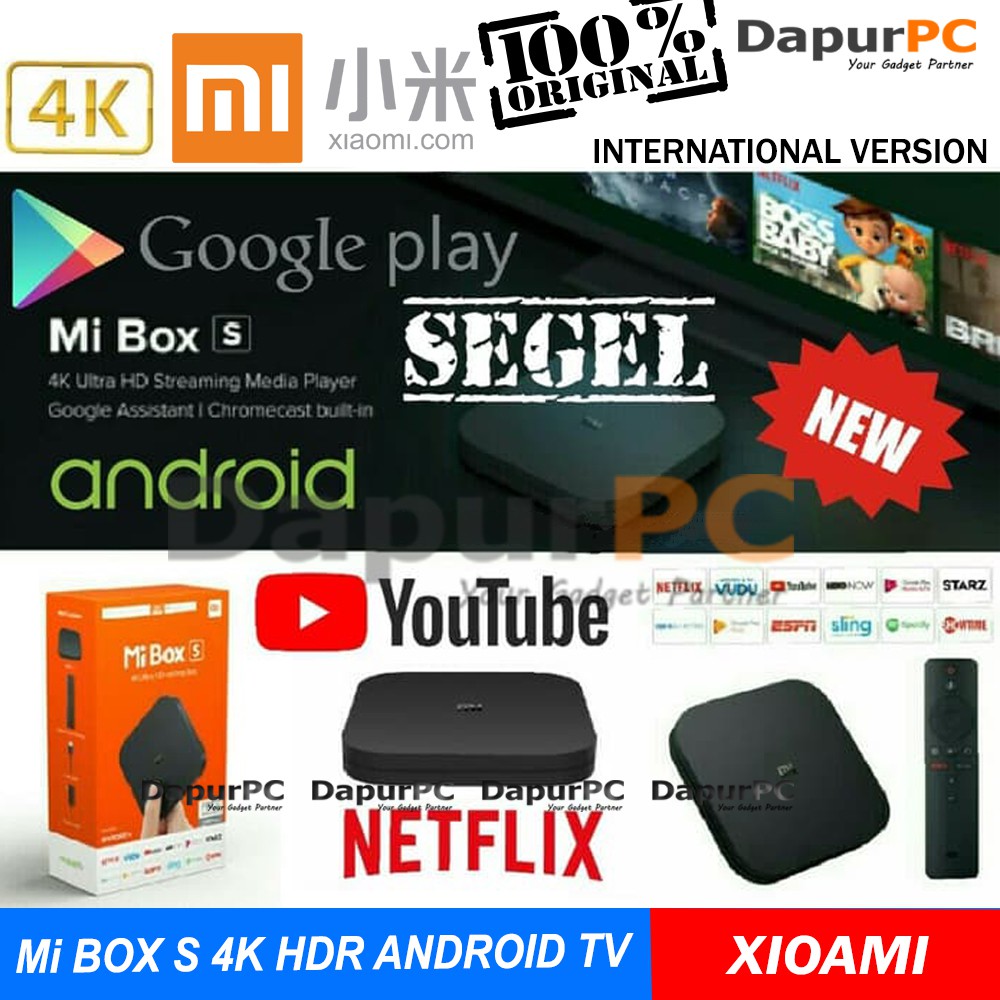 Jual Xiaomi Mi Box S - MiBox 4 International Version MDZ-22-AB Android ...