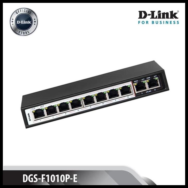Jual D-Link Dgs-F1010P-E , 8 Port Gigabit Poe + 2 Uplink Ports 250M ...