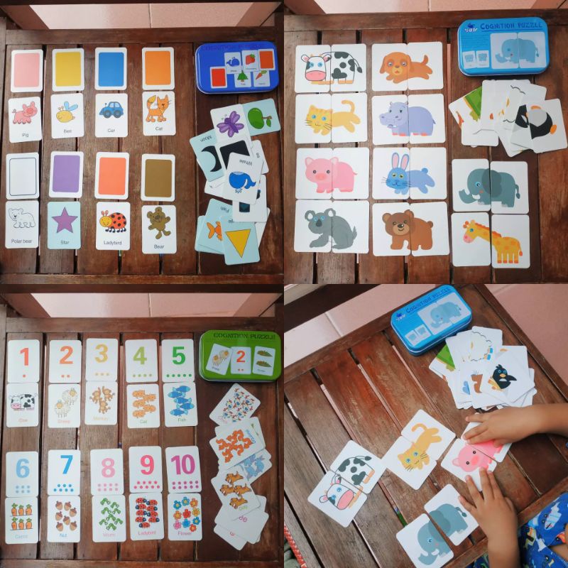 Jual Cognition Puzzle WARNA ANGKA ANIMALS | Shopee Indonesia