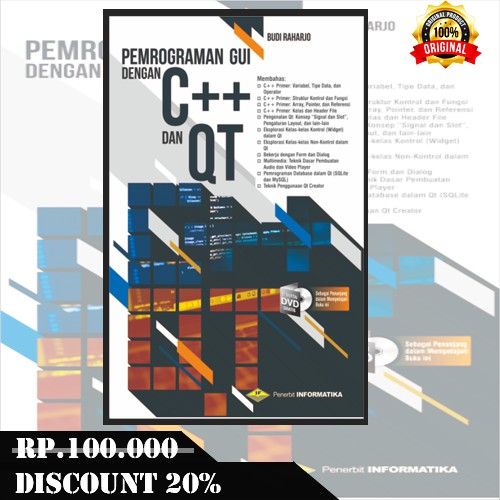 Jual TERMURAH 100% ORIGINAL BUKU PEMROGRAMAN GUI DENGAN C++ DAN QT ... Jual TERMURAH 100% ORIGINAL BUKU PEMROGRAMAN GUI DENGAN C++ DAN QT ...
