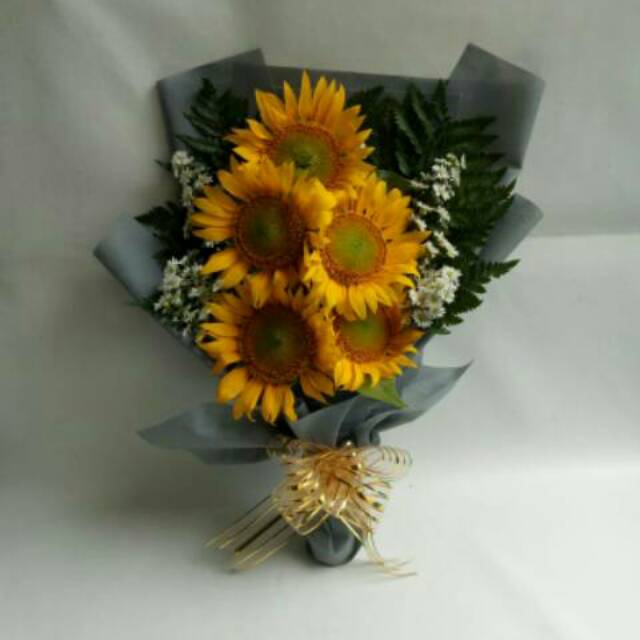 Jual Buket bunga matahari asli bucket wisuda hadiah ulang tahun fresh ...