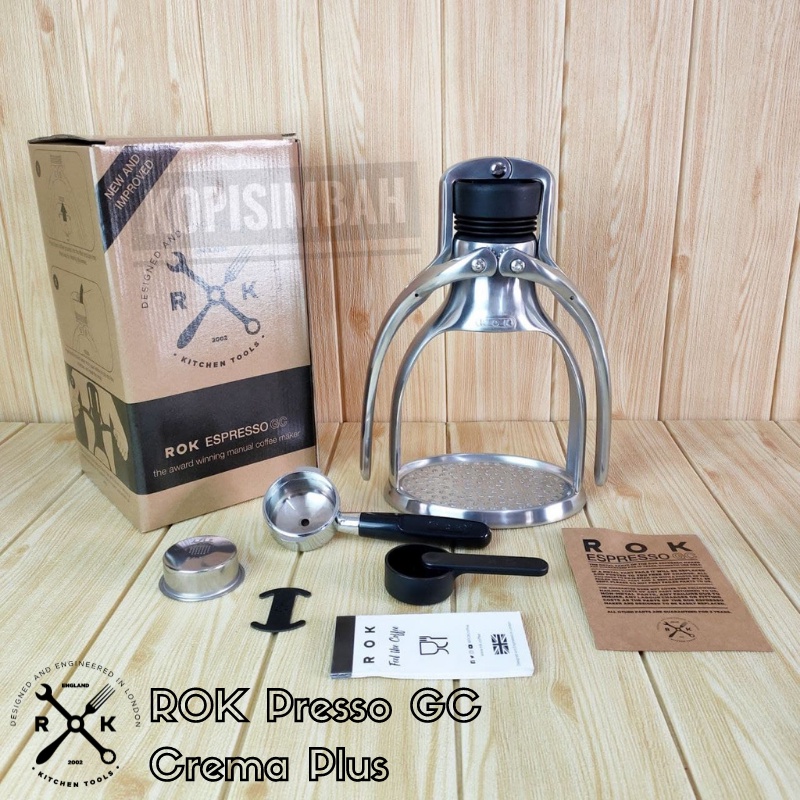 Jual ROK PRESSO GC CREMA PLUS Espresso Coffee Maker Rokpresso Alat ...