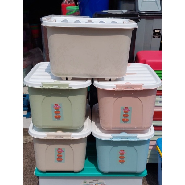 Jual Container Box CB 75, 55, 35 Liter / Kotak Penyimpanan warna Pastel ...