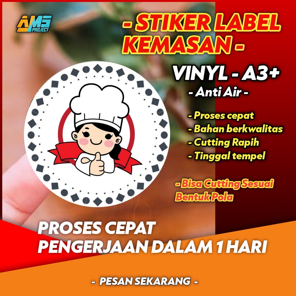 Jual Stiker Label Vinyl /Stiker Label Kemasan / Label Makanan /Stiker ...