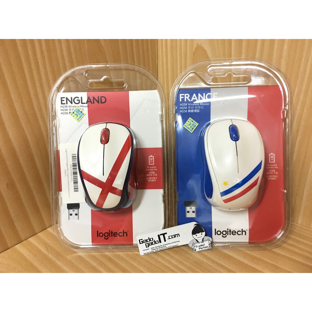 Jual Wireless Optical Mouse LOGITECH m238 Fan Collection (ORIGINAL ...