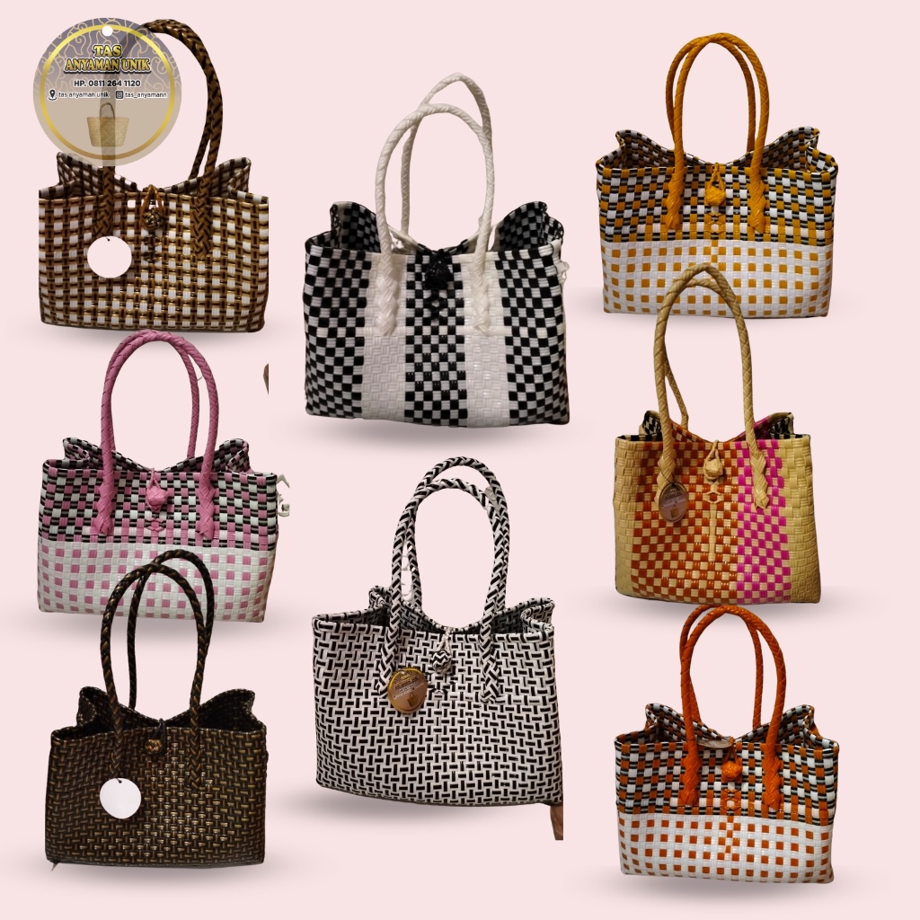 Jual Tas Jali Pety Kancing Satu Size M/ Tas Jali Anyaman Premium/ Tas ...