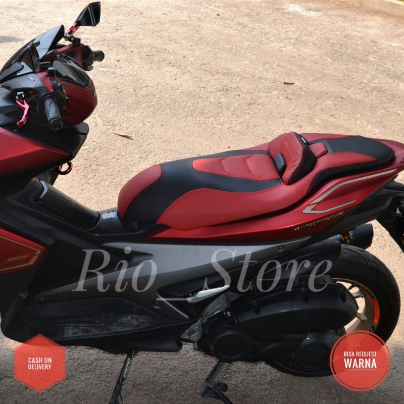 Jual Cover Custom Sarung Kulit Modifikasi Jok Motor Yamaha Aerox 125 ...