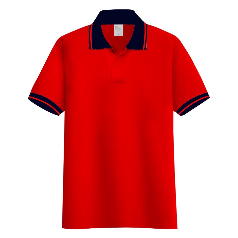 Jual DailyStore 21 - Kaos polo shirt Merah kerah kombinasi | kaos kerah ...
