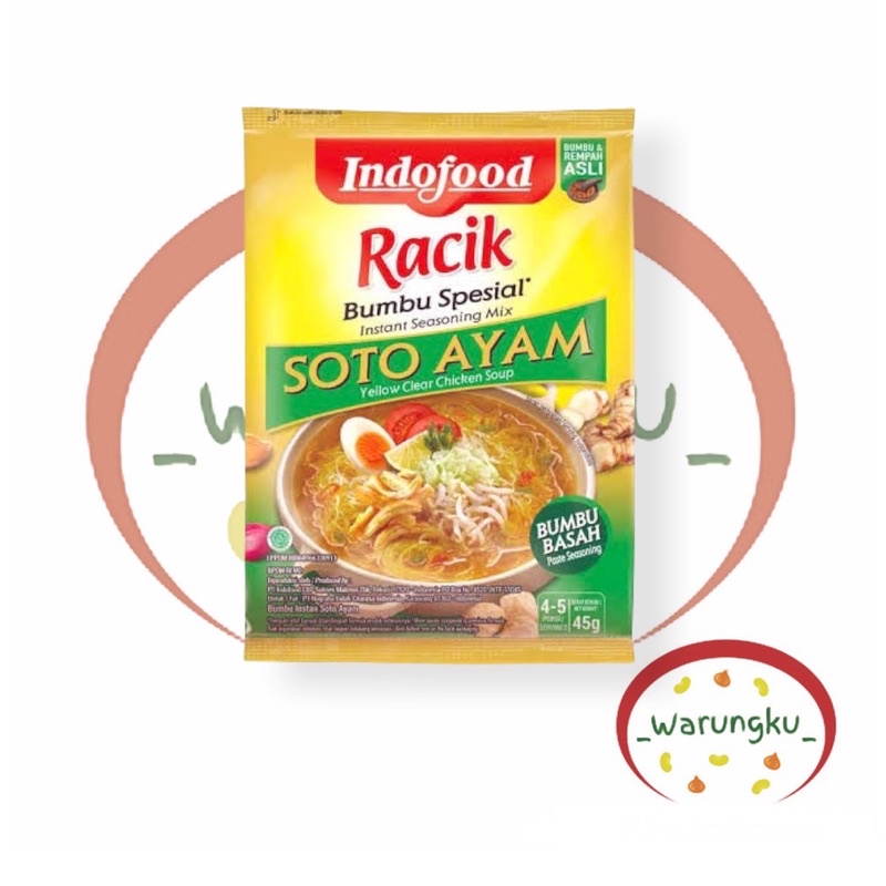 Jual Indofood Bumbu Racik SOTO AYAM 45gr - 1 pcs | Shopee Indonesia