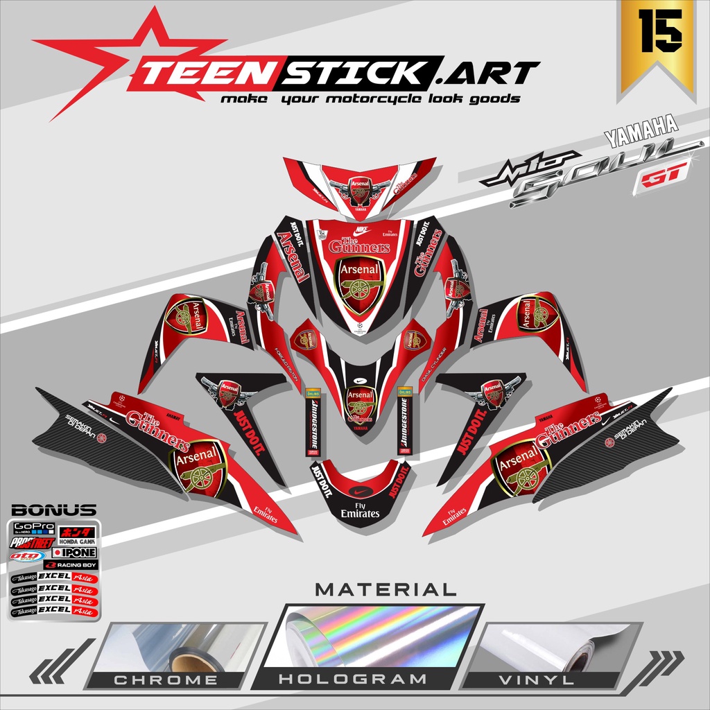 Jual DECAL FULL BODY MIO SOUL GT 2012-2014- DECAL STICKER FULL BLOCK ...