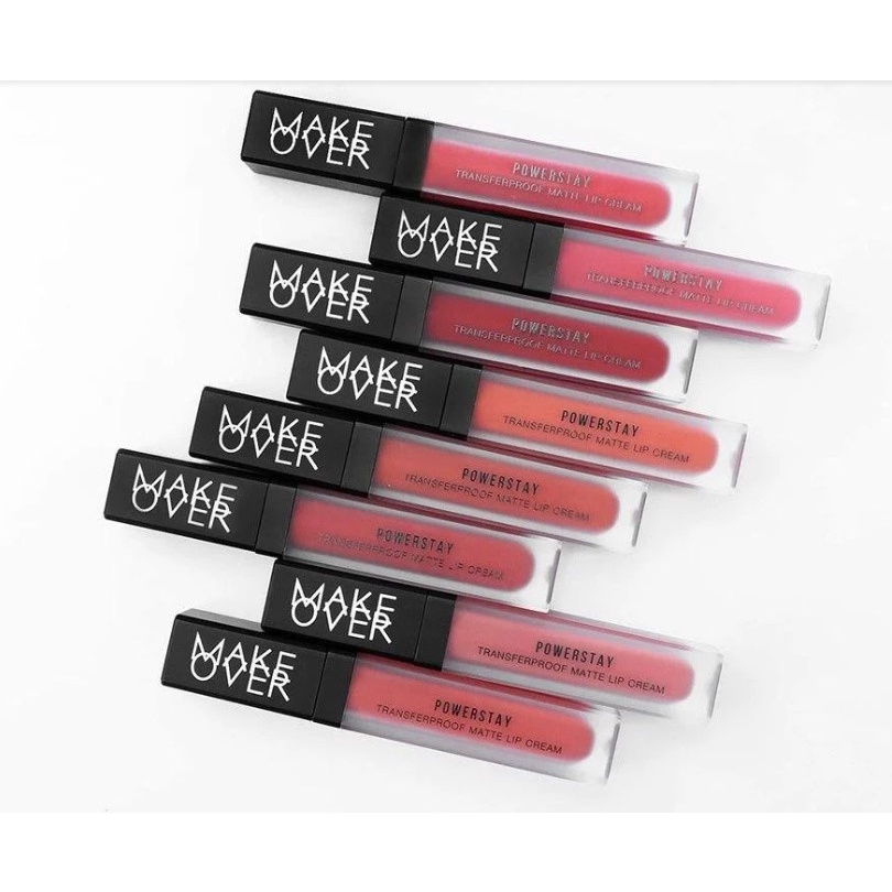 Jual MAKE OVER POWERSTAY TRANSFERPROOF MATTE LIP CREAM | Shopee Indonesia