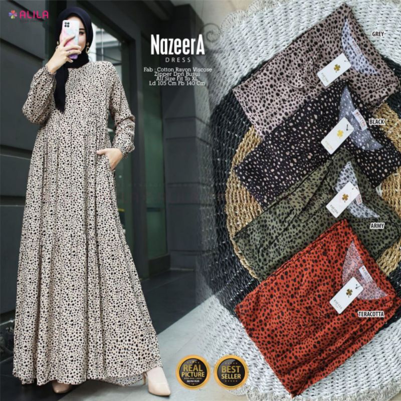 Jual NAZEERA DRESS ALILA | Shopee Indonesia