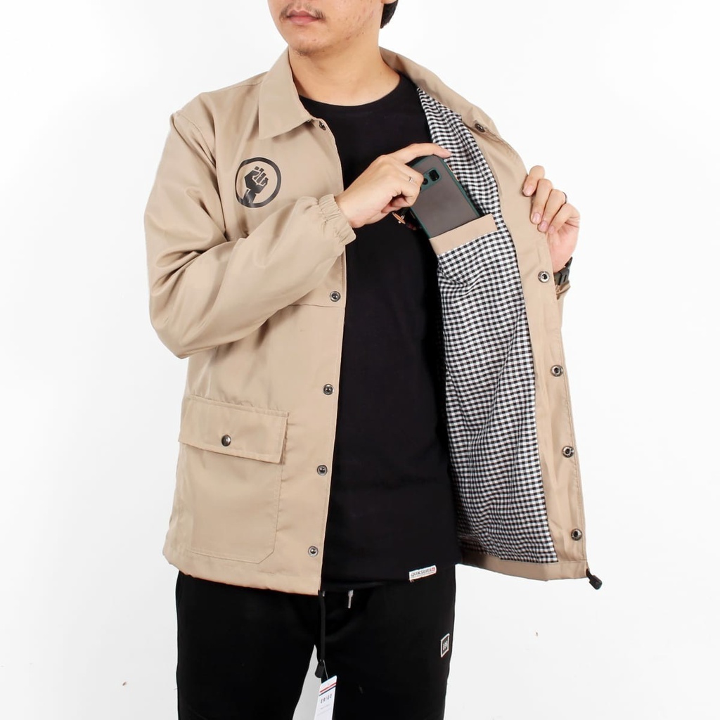 Jual JAKET COACH MIKOSHI/Erigo Coach Jacket Park And Ride Khaki / Jaket ...
