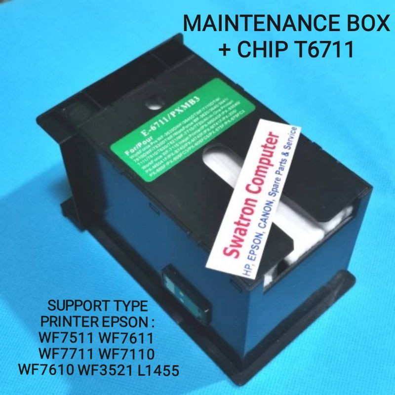 Jual MAINTENANCE BOX EPSON T6711 Use For L1455 WF7511 WF7611 WF7711 ...