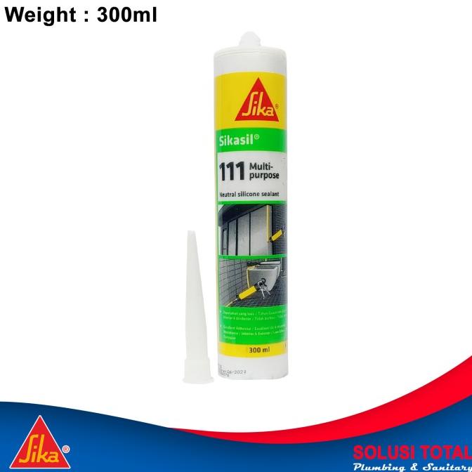 Jual Sikasil 111 Multipurpose Black Silicone Sealant 300Ml | Shopee ...