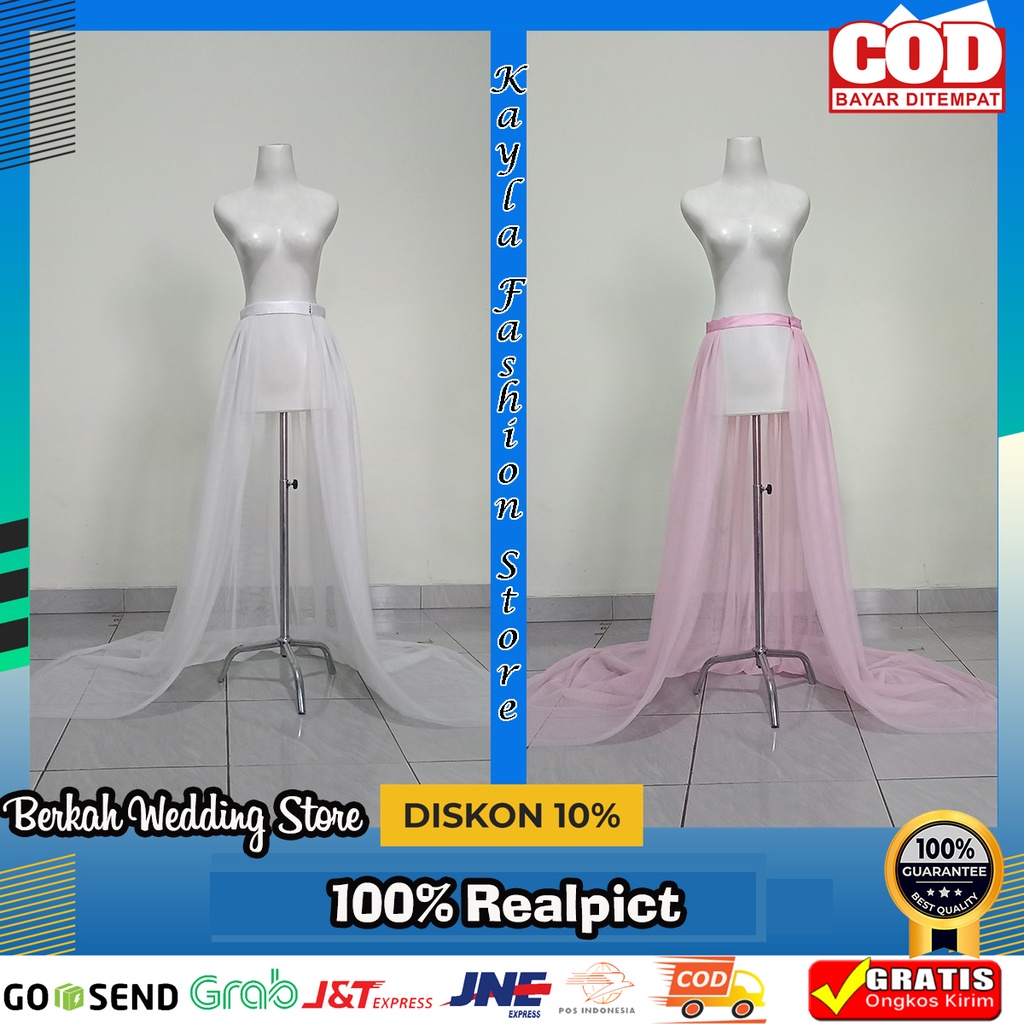 Jual Ekor Gaun pengantin Tile Polos/Ekor Tile Gaun Pengantin/Ekor ...